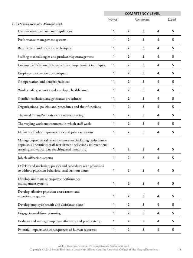 Competencies assessment tools 2013 booklet