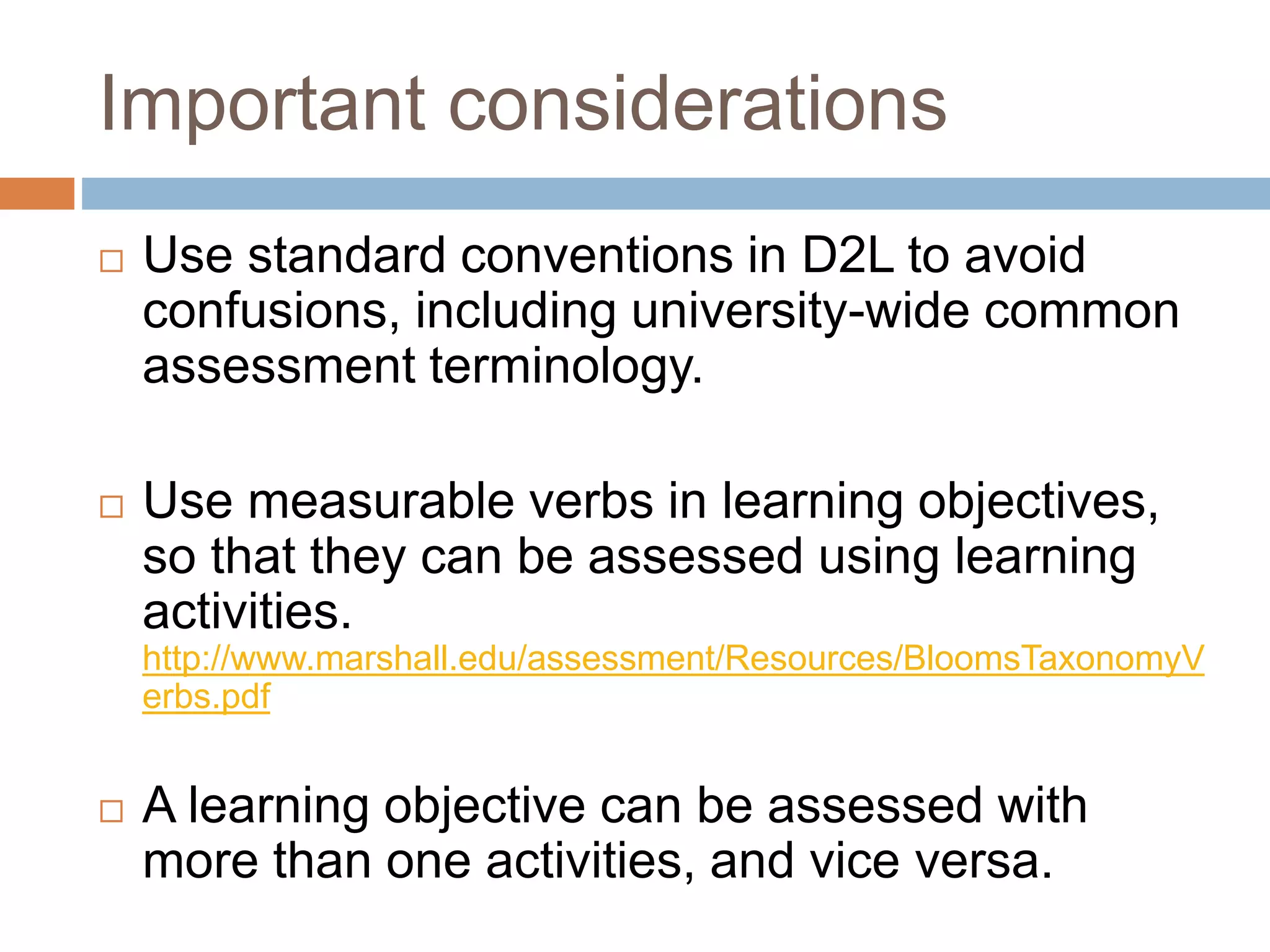 Learning Outcomes Assessment through D2L.pptx