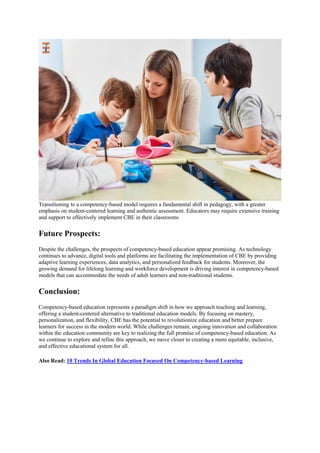 Competency-Based Education: Revolutionizing Learning for the Modern Era ...