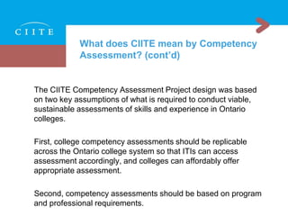 Competency Assessment: Designing Timely, Practical, and Holistic ... | PPT