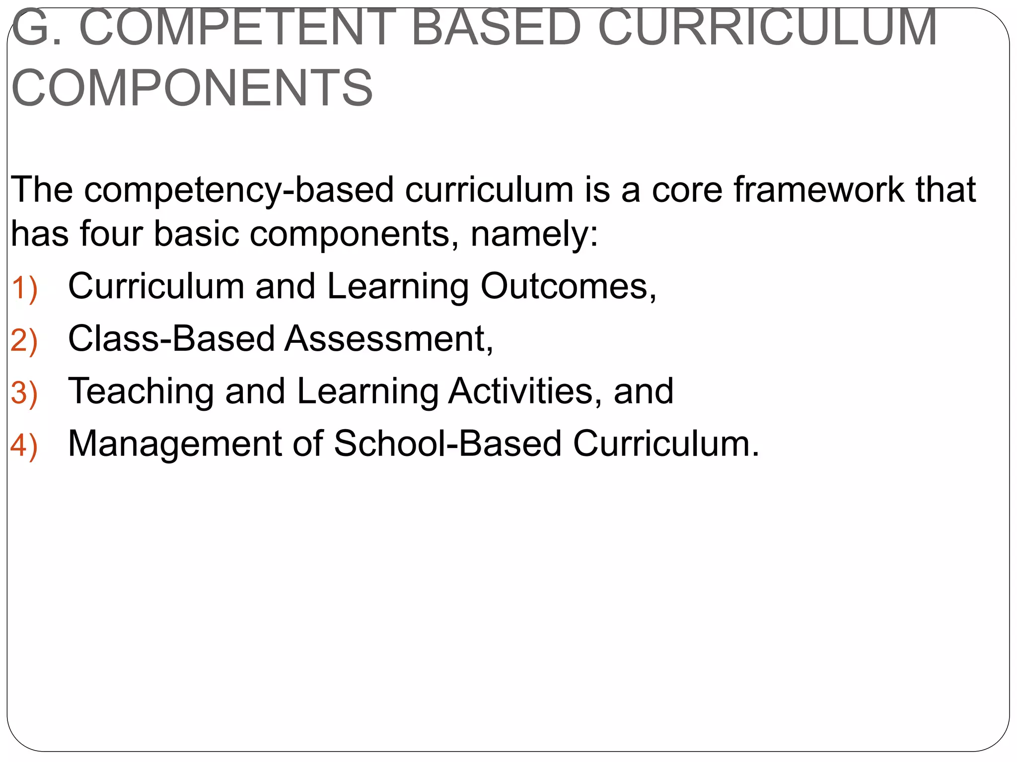 Competency based curriculum | PPTX | Professional School | Postgraduate Education