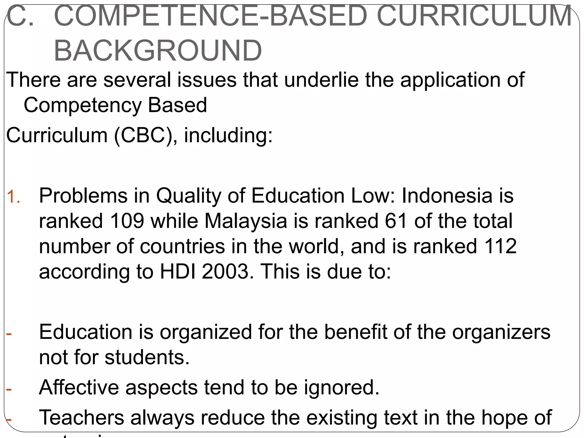 Competency based curriculum | PPTX | Professional School | Postgraduate ...