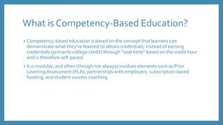 Competency based education 11-17-14 | PPTX