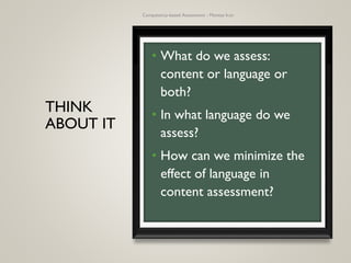 Competency based evaluation session 1 | PDF