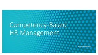 Competency based HRM | PPTX