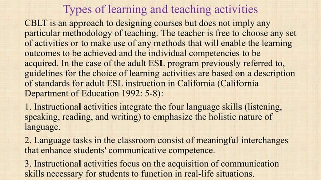 Competency-Based Language learning for EFL.pptx | Educational ...