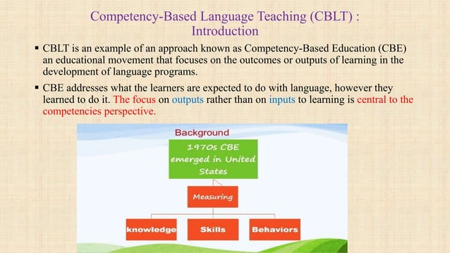 Competency-Based Language learning for EFL.pptx | Educational ...
