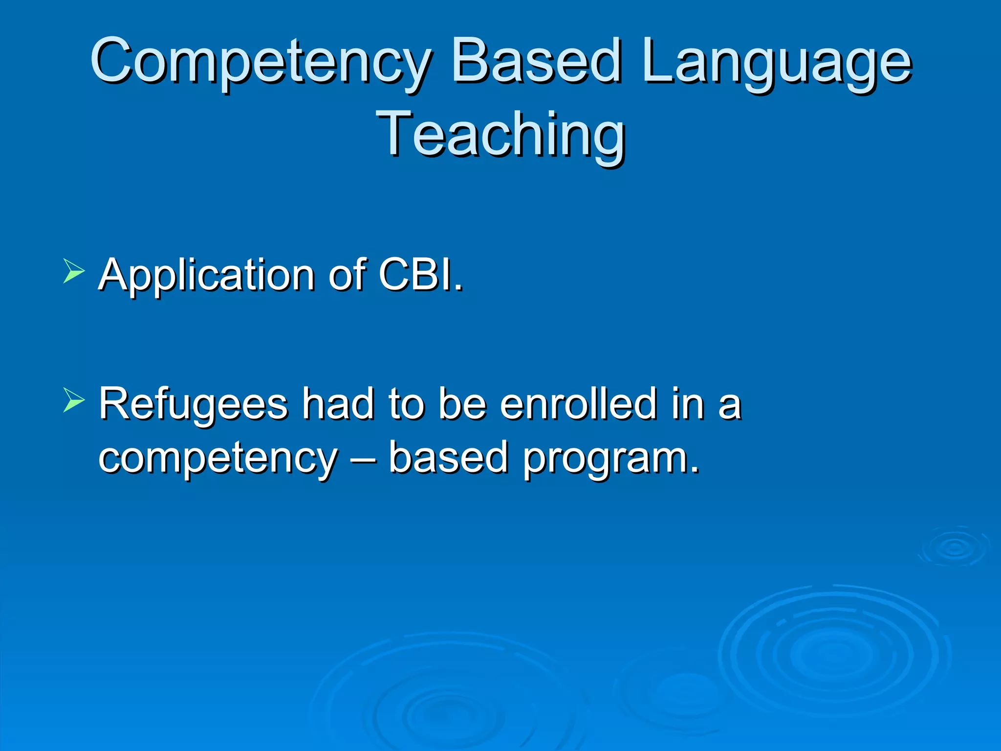 Competency based language teaching | PPT