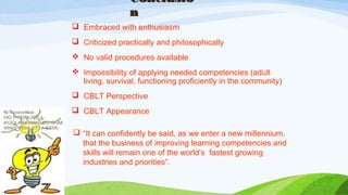 Competency Based Language Teaching (CBLT) | PPT