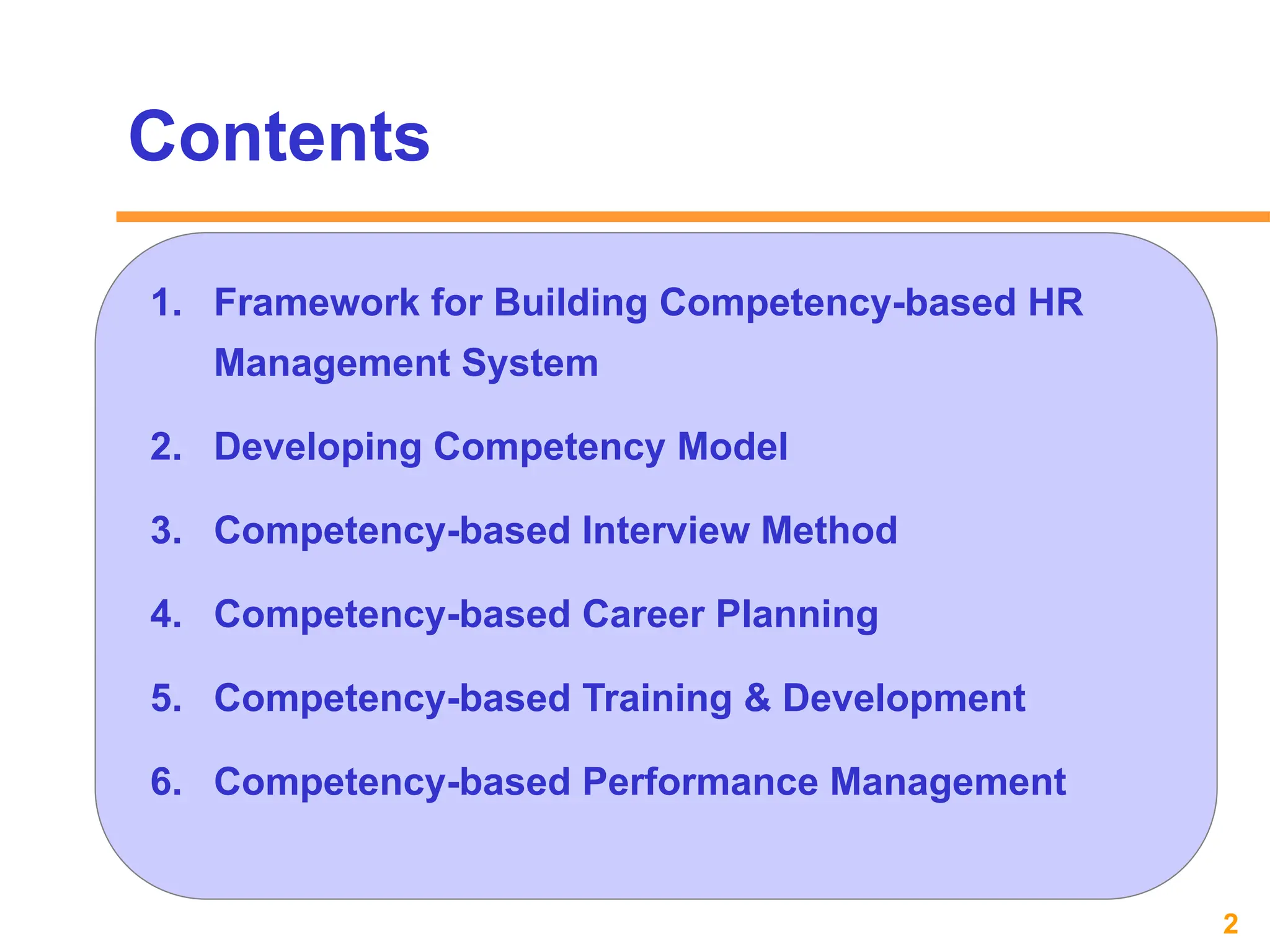 Competency Based Human Resource Management | PPTX