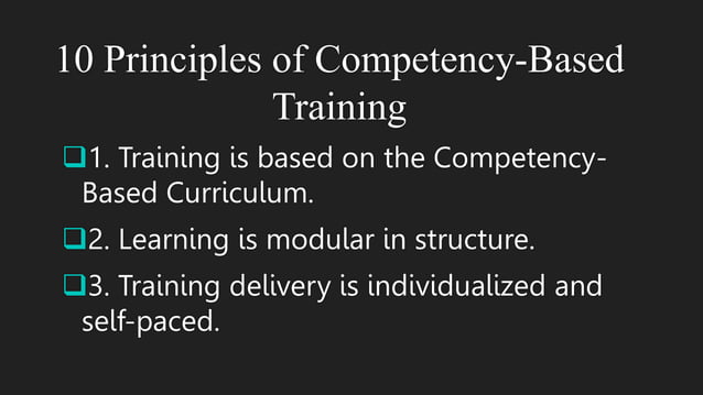 Competency-Based Training FINAL DEMO.pptx | Vocational Training | Careers