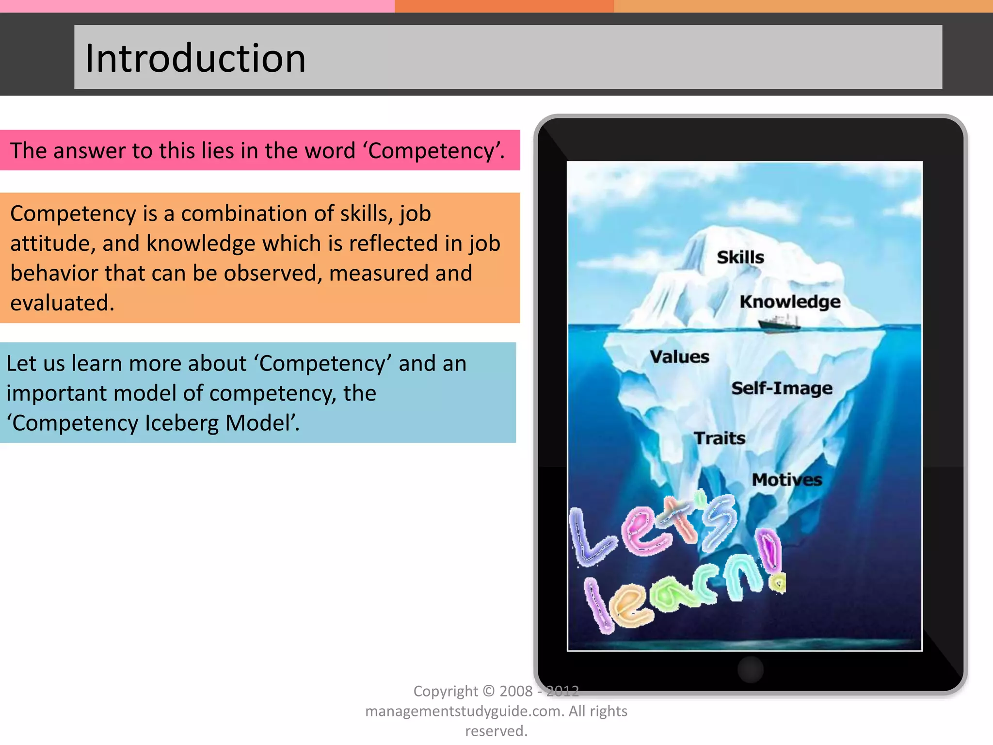 Competency iceberg-model | PPTX