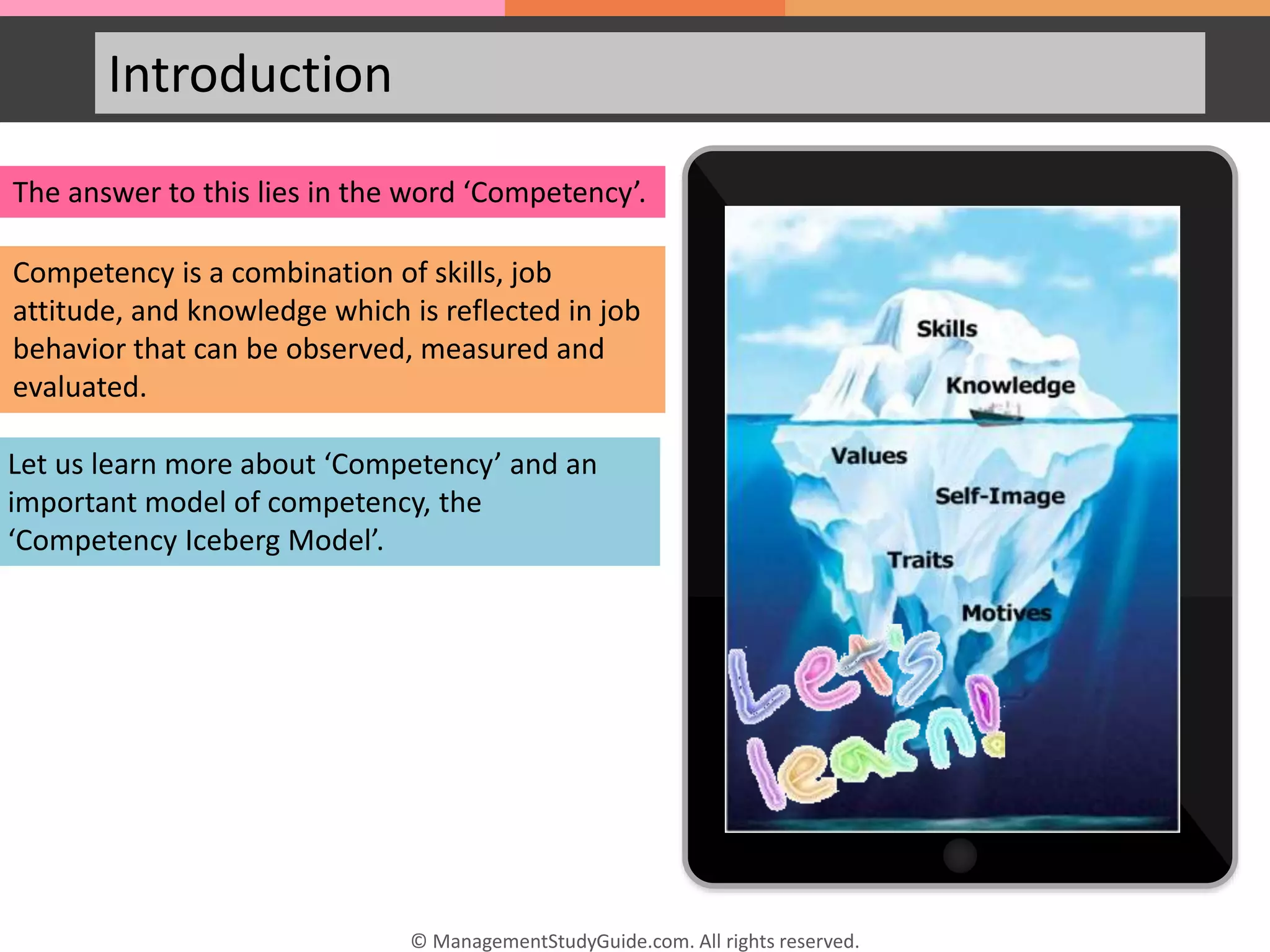 Competency Iceberg Model | PPTX