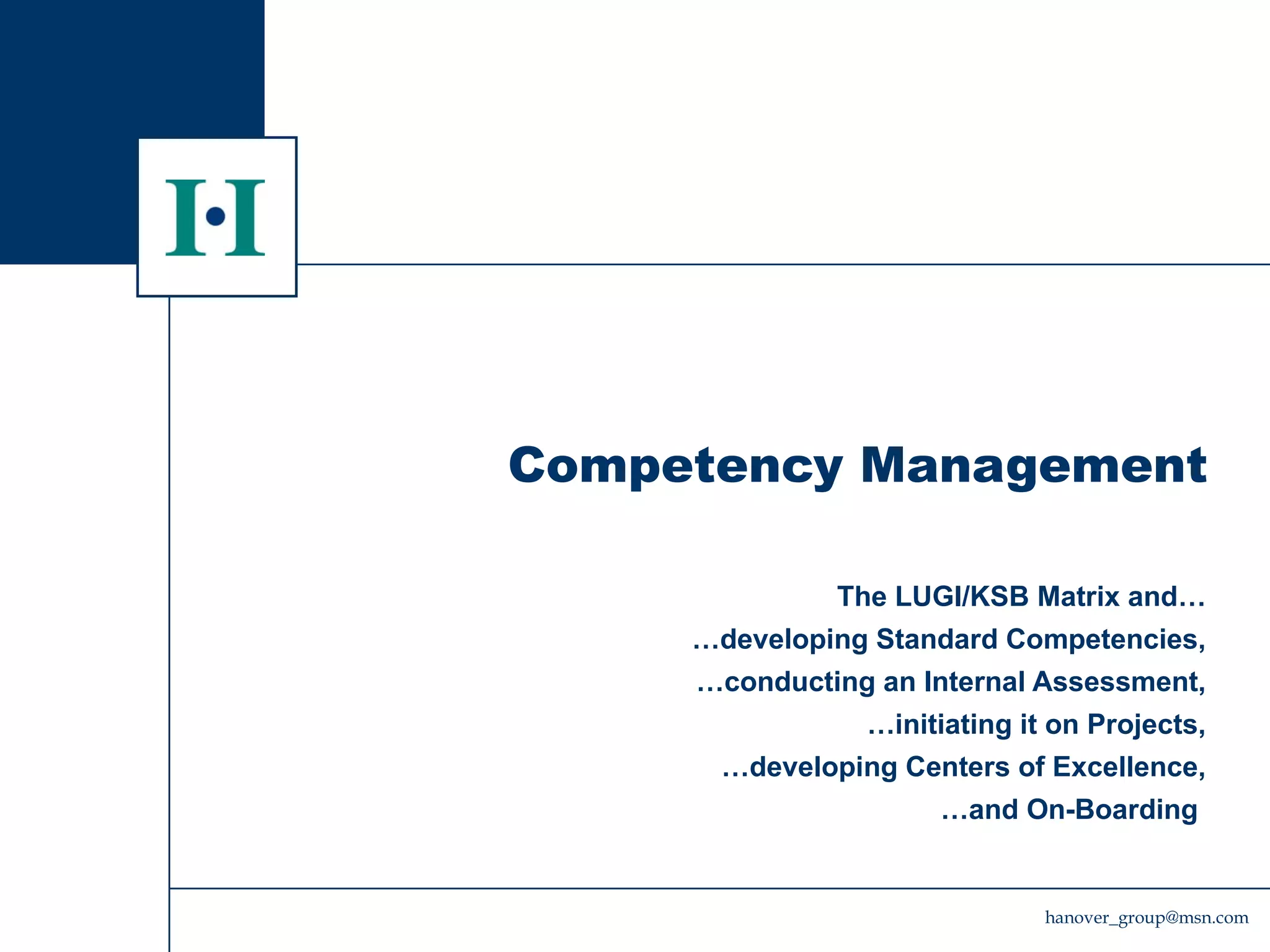 Competency Management | PPT