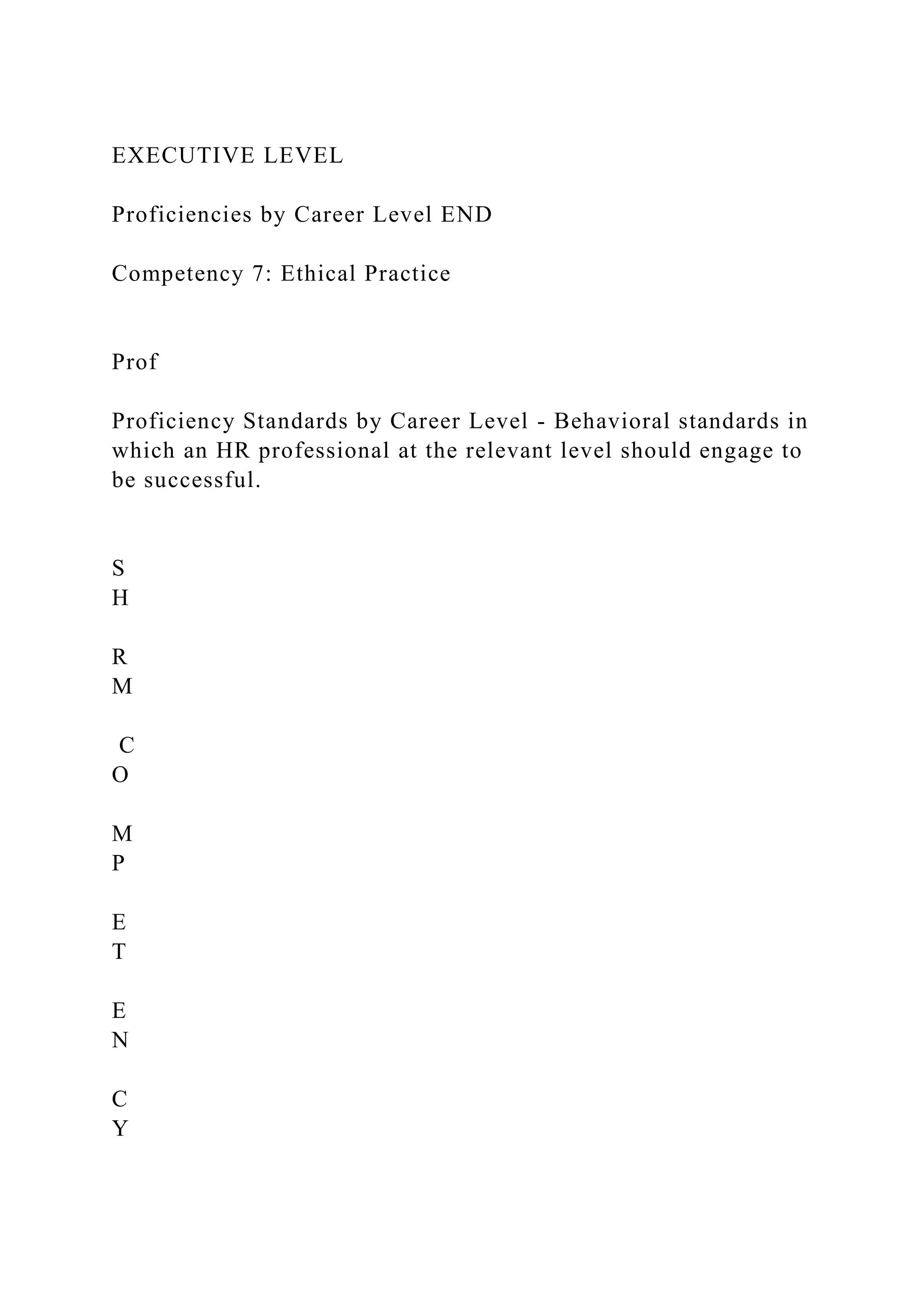 Competency 7 Ethical Practice SHRM CO.docx