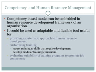 Competency based approach in Human Resources | PPT
