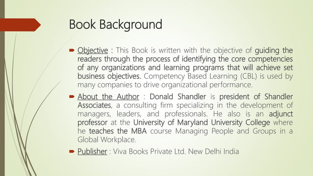 Competency and the learning organization | PPT