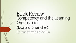 Competency and the learning organization | PPT