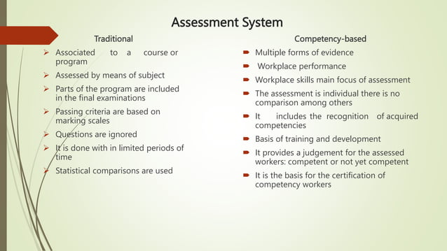 Competency assessment.pptx | Resume Writing and Advice | Job Search
