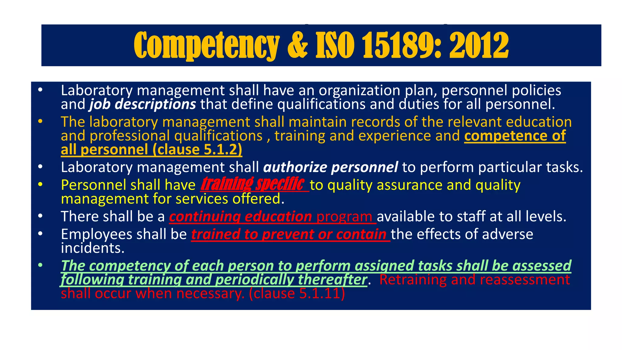 Competency assessment an accreditation requirements (dr.rania el ...