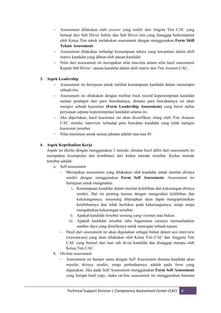 Competency Assessment Center Module rev 02 | PDF