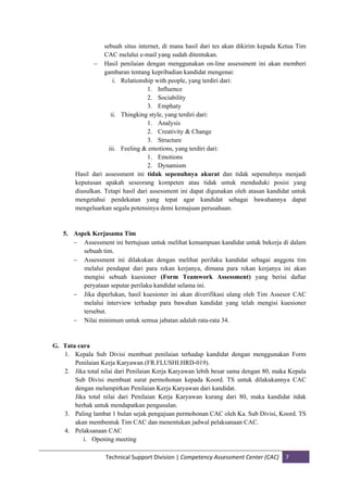 Competency Assessment Center Module rev 02 | PDF