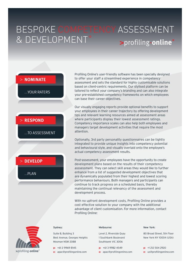 Competency Assessment Flyer | PDF