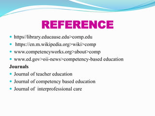 Competency based | PPTX