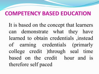Competency based | PPTX