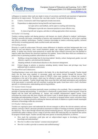 Competency based approach teaching learning and teachers’ | PDF