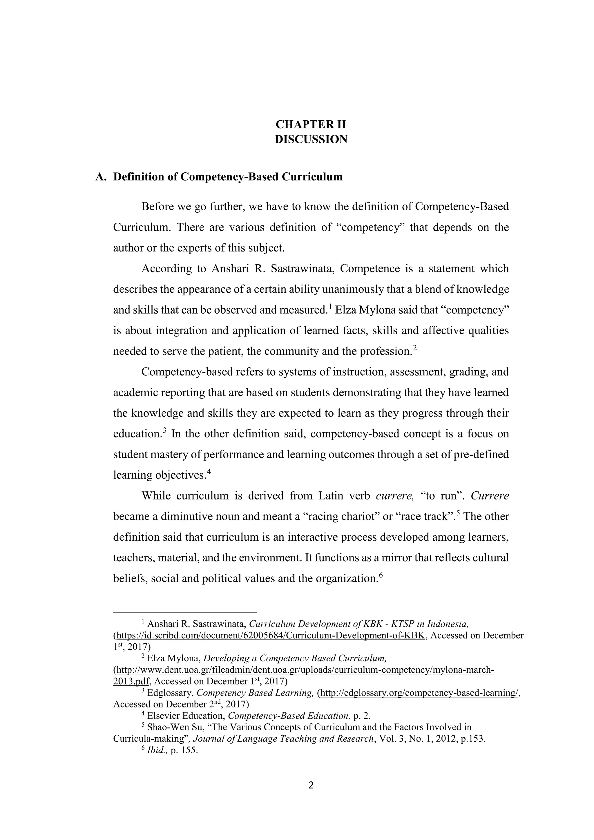 Competency based curriculum | PDF