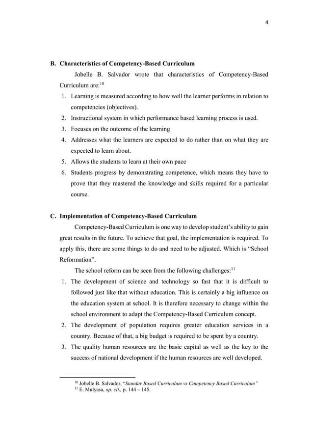 Competency based curriculum | PDF