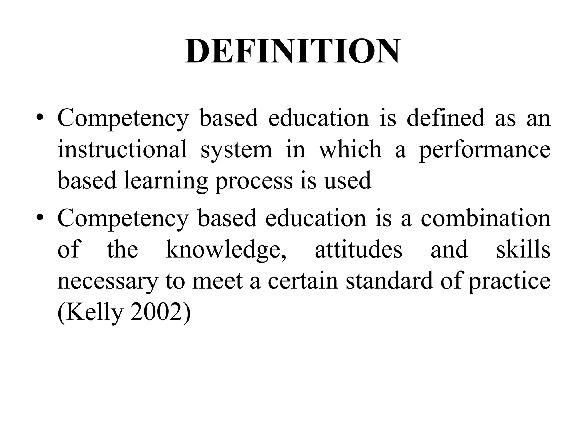 COMPETENCY BASED EDUCATION | PPTX