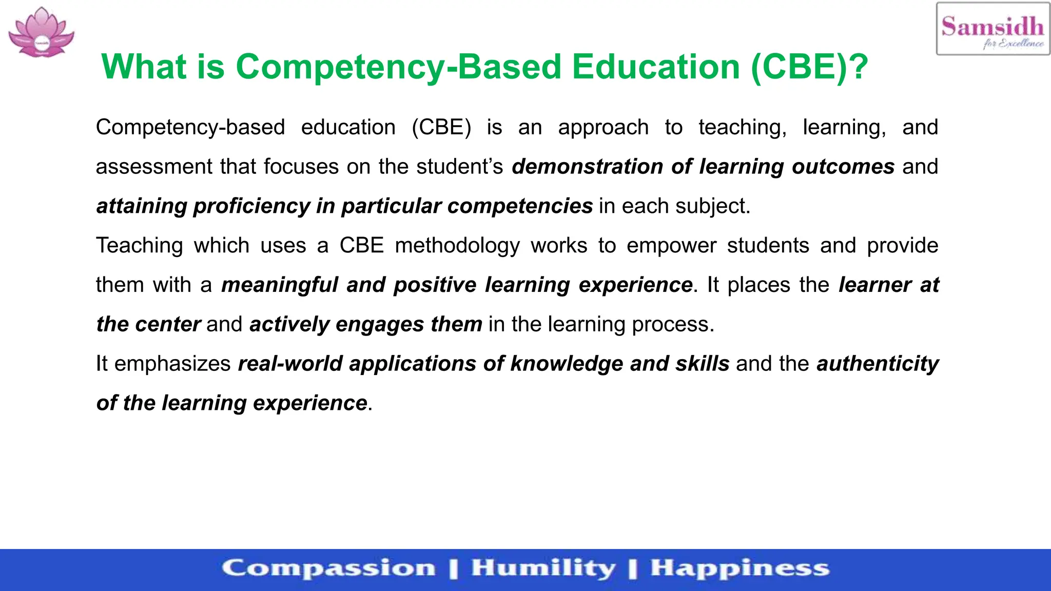 Competency Based Education for the cbse schools | PPTX