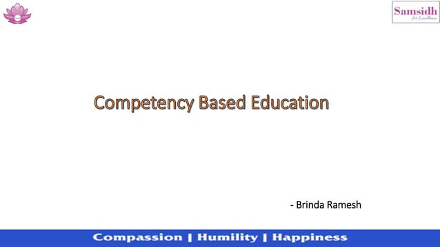 Competency Based Education for the cbse schools | PPTX | Educational ...