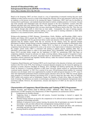 Competency based education and training in technical | PDF