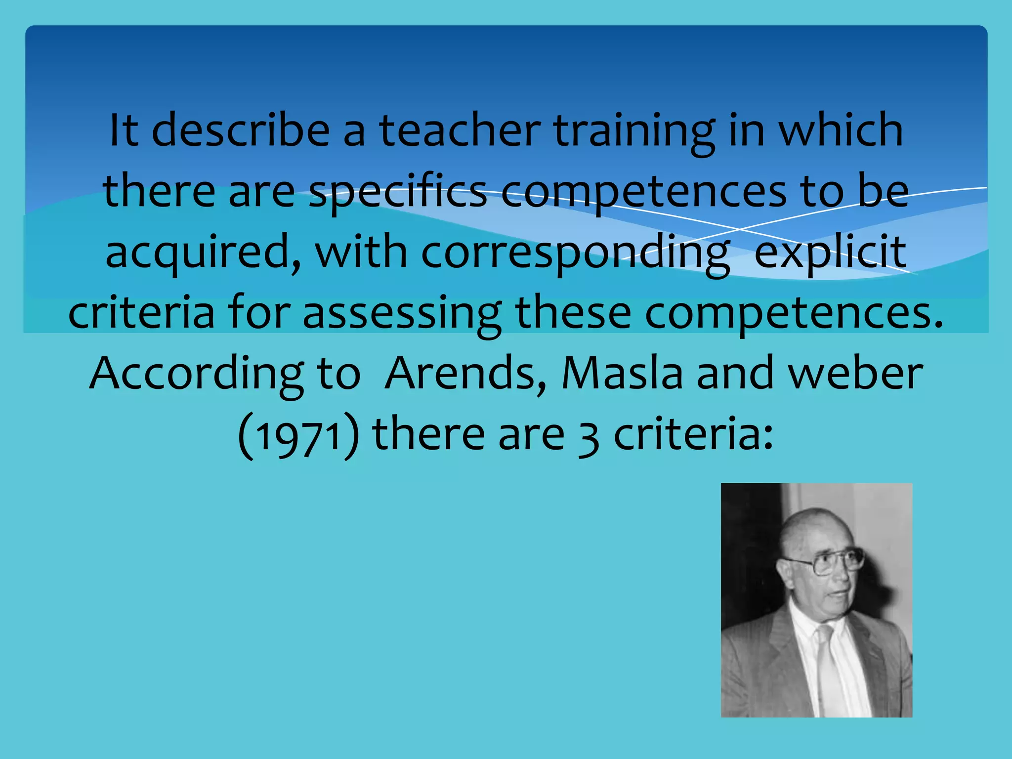 Competency based education teacher training | PPT