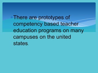 Competency based education teacher training | PPT