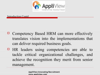 Competency based hr | PPT