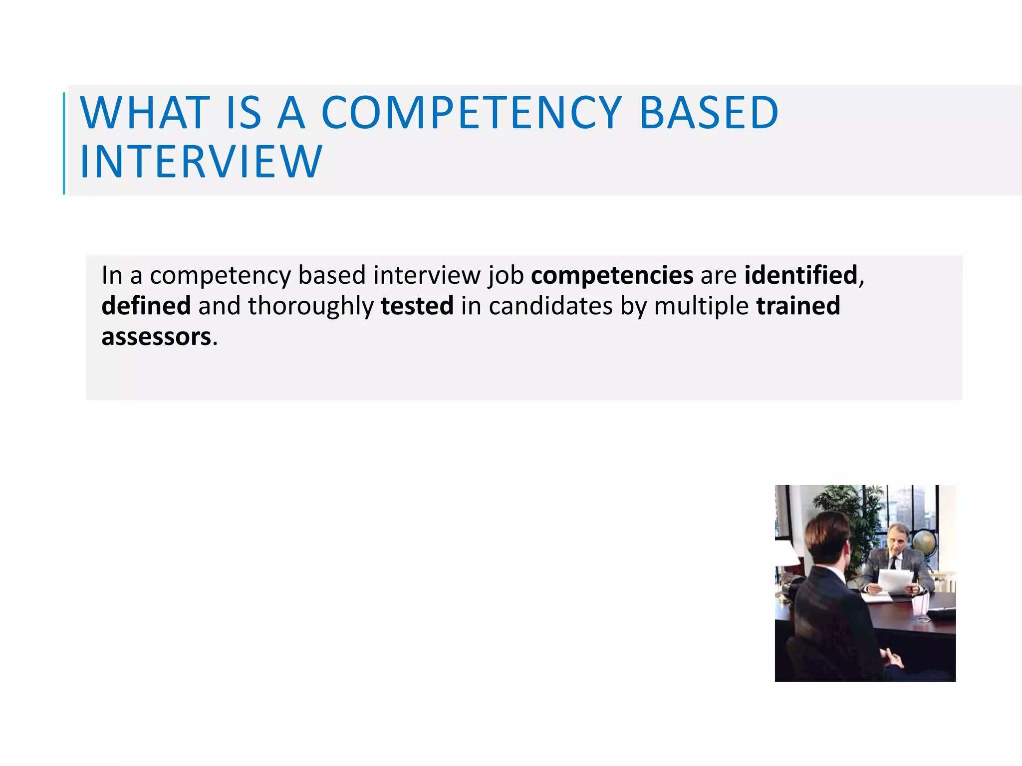 Competency based interviewing skills | PPTX
