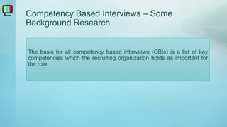 Competency based interviews 1 (1) | PPTX