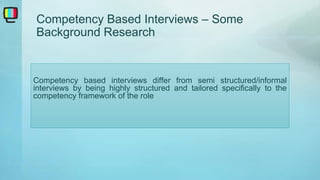 Competency based interviews 1 (1) | PPTX | Resume Writing and Advice ...