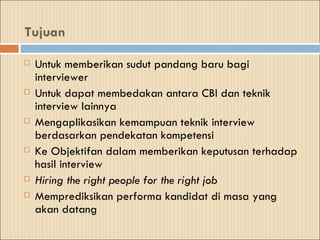 Competency Based Interview Star Concept (Bahasa Ver) | PPT