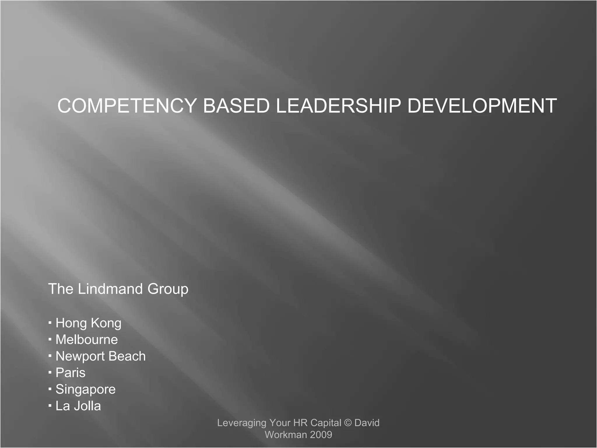 Competency Based Leadership | PPT