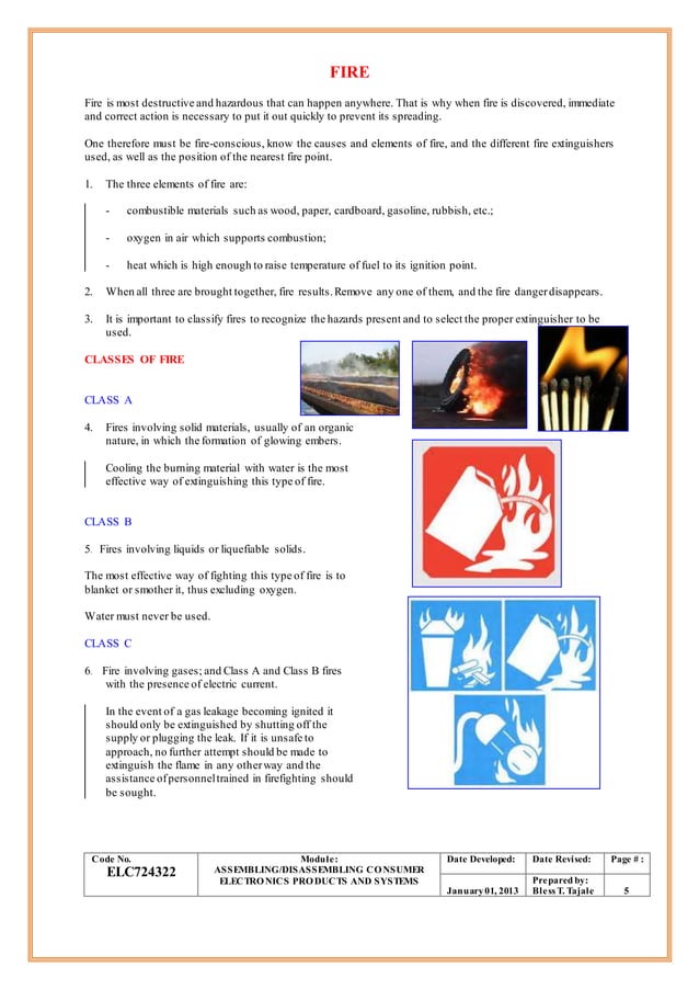 Competency based learning material assembling and disassembling | DOCX
