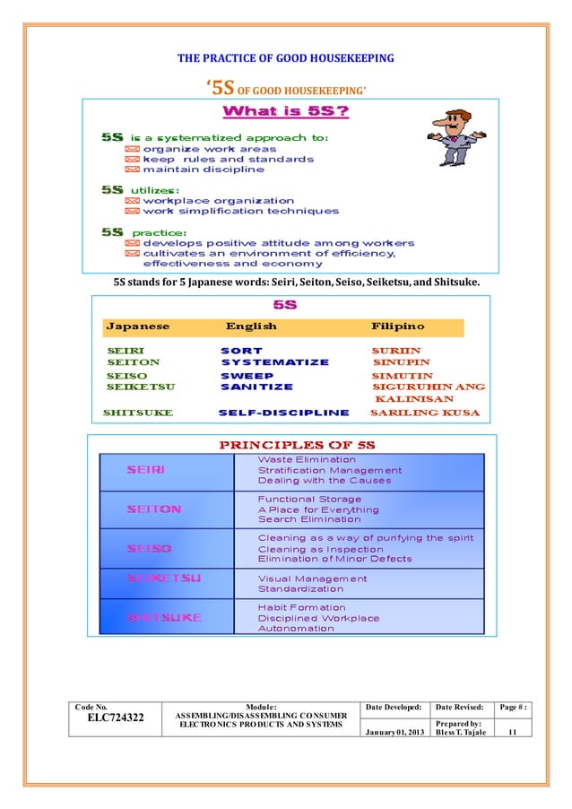 Competency based learning material assembling and disassembling | DOCX