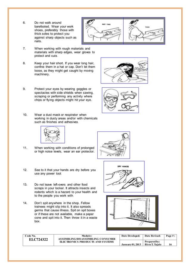 Competency based learning material assembling and disassembling | DOCX