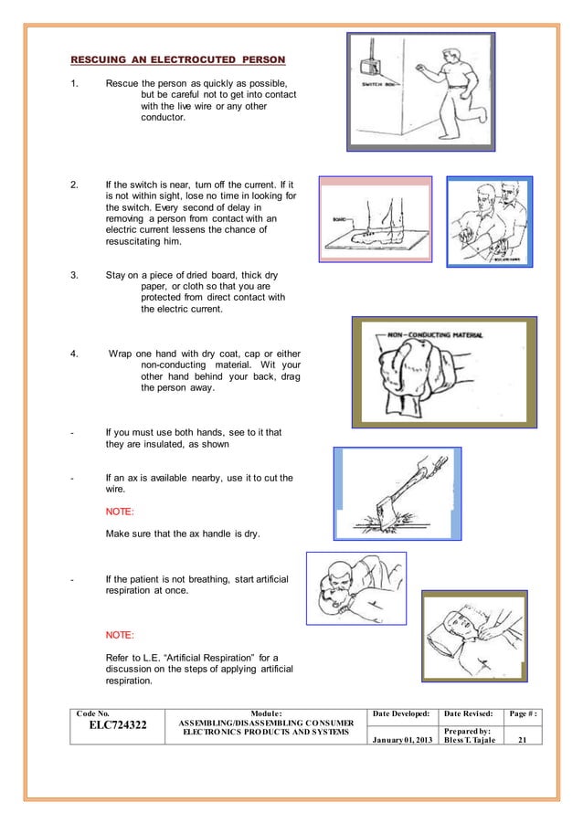 Competency based learning material assembling and disassembling | DOCX