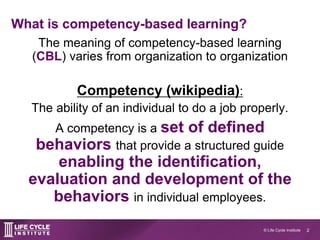Competency Based Learning | PPTX