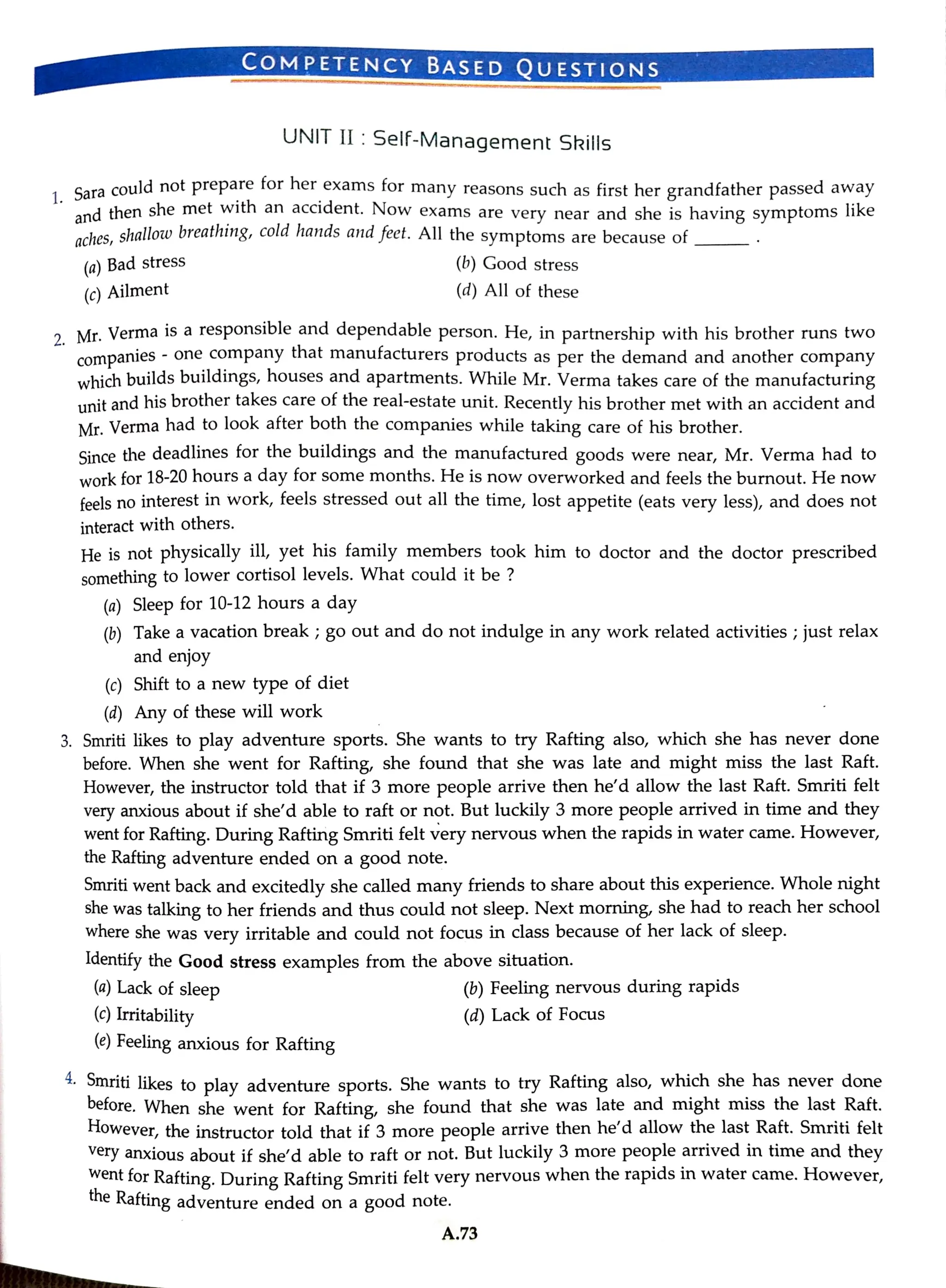 competency based questions class 10 2024 | PDF